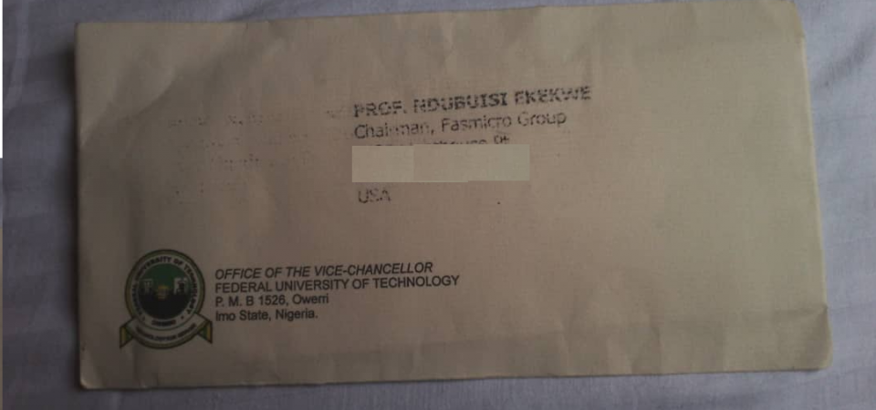 A Big Letter from Nigeria’s Leading Technical University, FUTO - Tekedia