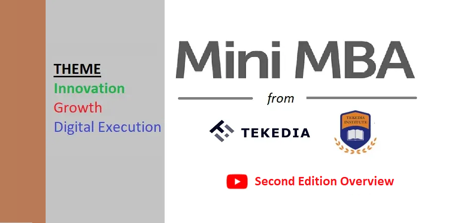 Video Overview of Second Edition of Tekedia Mini-MBA - Tekedia