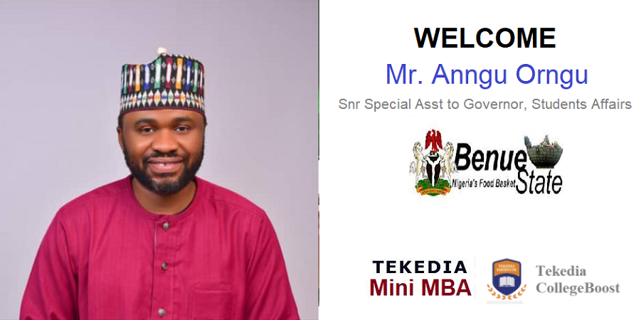 Tekedia Institute is honoured to welcome Mr. Anngu Orngu to Tekedia ...