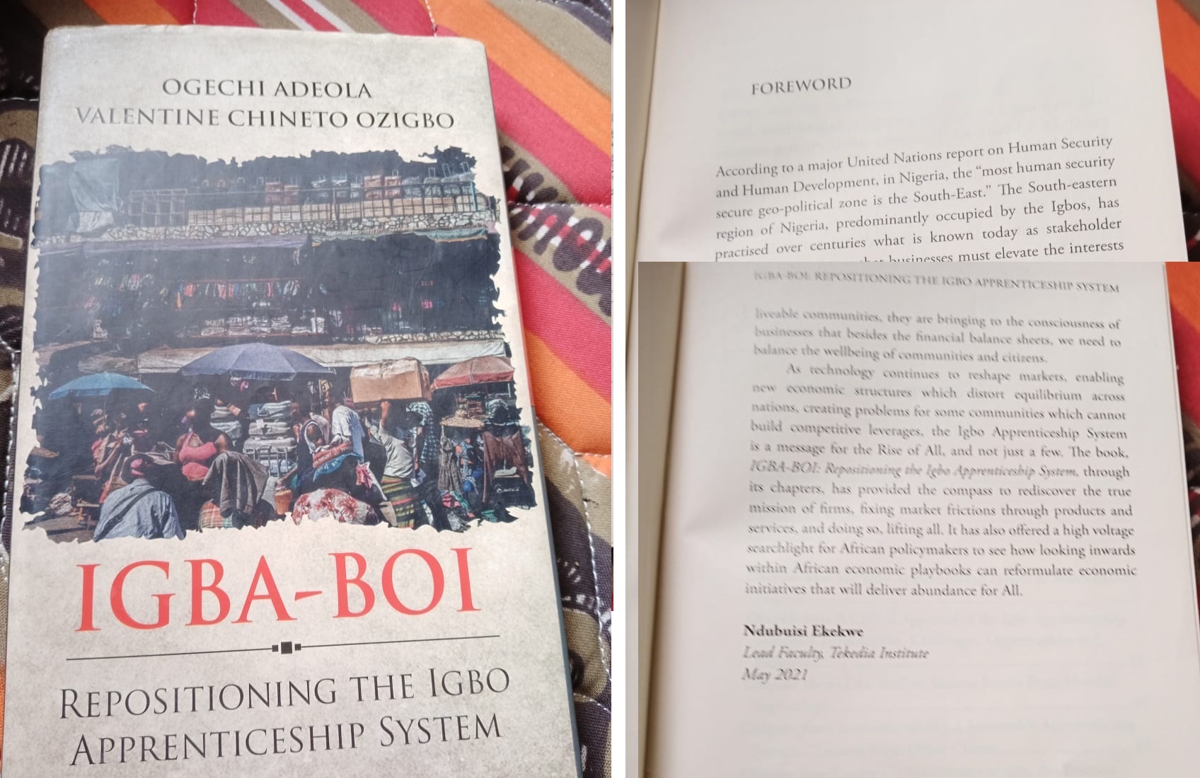 Tekedia Institute receives 10 copies of "Igba-Boi" by Ogechi Adeola and ...