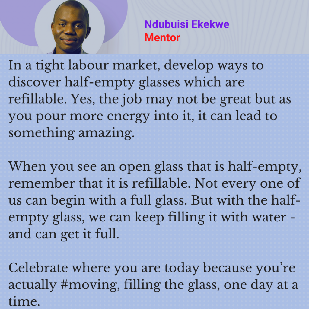 When you see an open glass that is half-empty, remember that it is ...