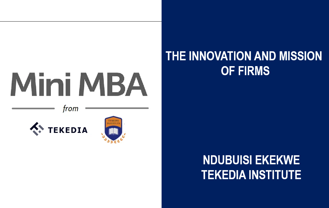 Tekedia Mini-MBA Zoom Video Fixed (link here); Topics and Faculty for ...