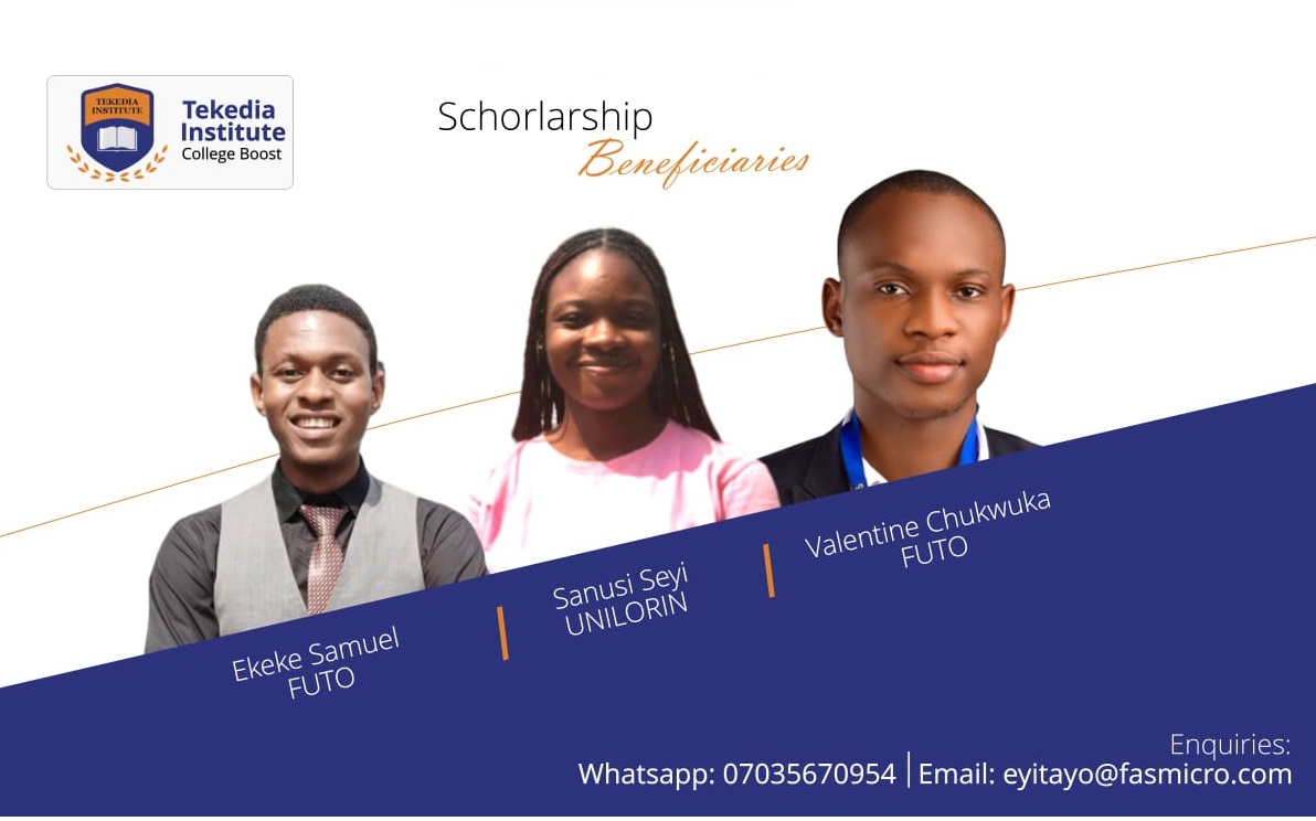 New Scholars for Tekedia CollegeBoost - Tekedia