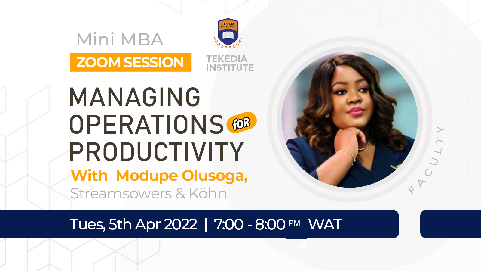 Tekedia Live - Managing Operations for Productivity - Tekedia Tekedia Live - Managing Operations for Productivity - Tekedia