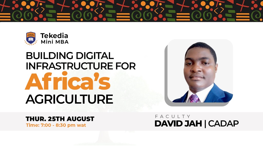 Building Digital Infrastructure for Africa’s Agriculture - Tekedia Mini ... Building Digital Infrastructure for Africa’s Agriculture - Tekedia Mini ...
