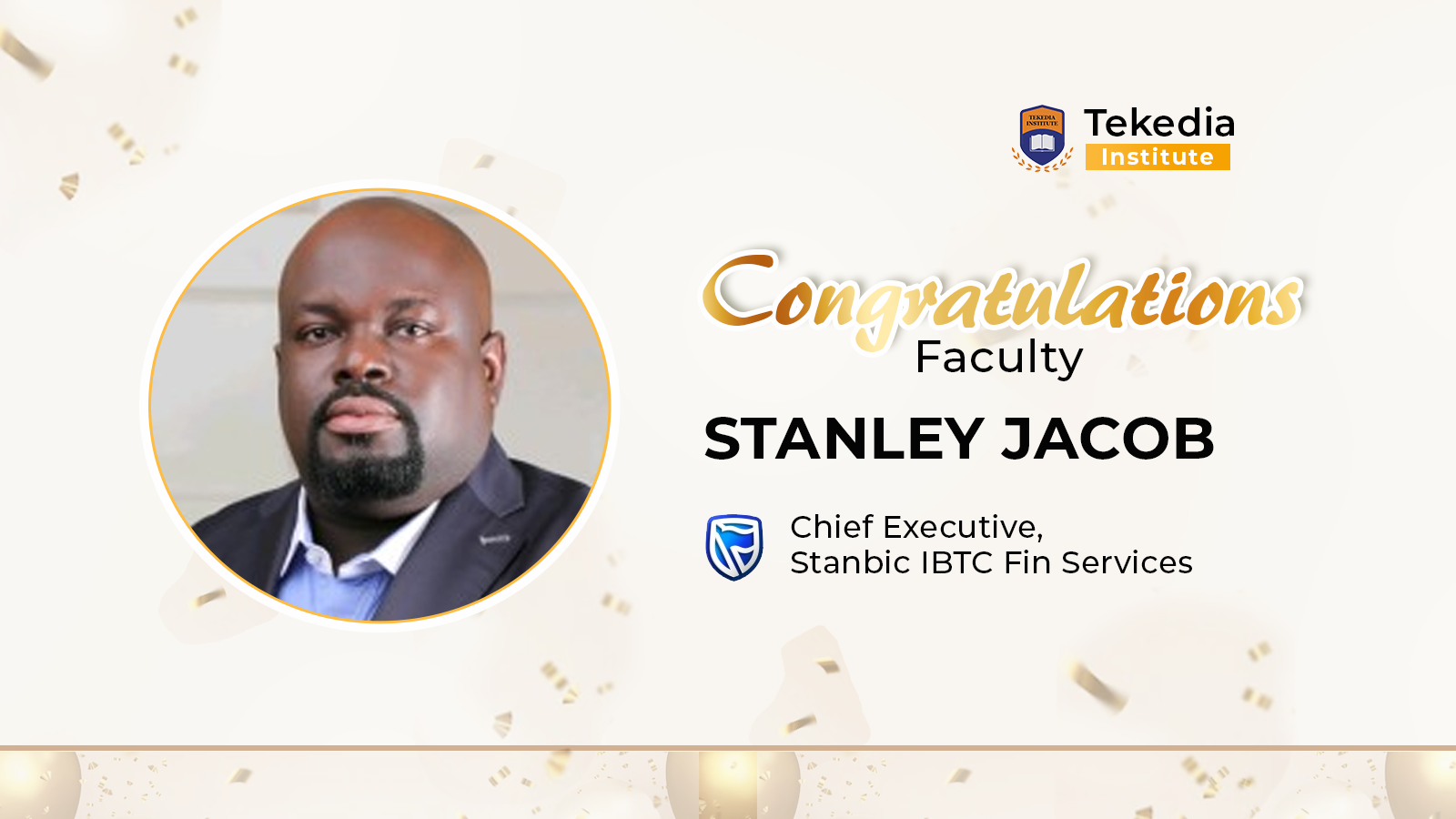 Tekedia Mini-MBA Congratulates Stanley Jacob As Chief Executive ...