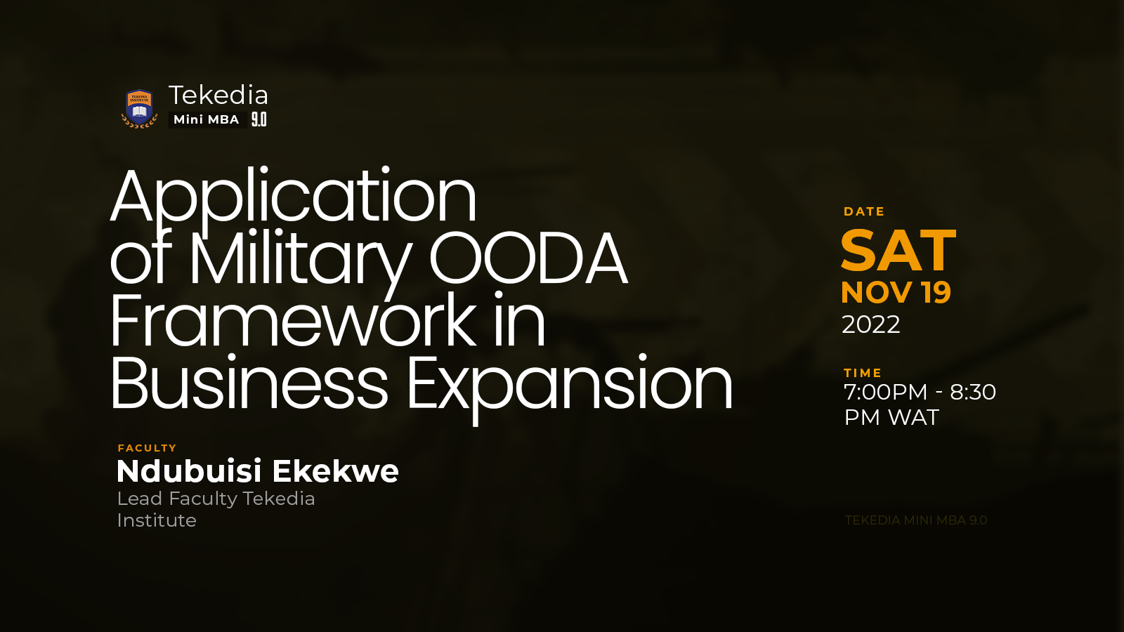 Application of Military OODA Framework in Business Expansion - Tekedia