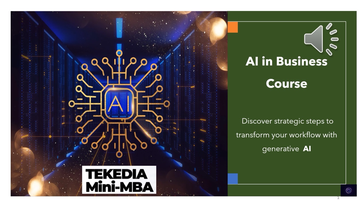 AI in Business – A Tekedia Mini-MBA Course Intro [video] - Tekedia