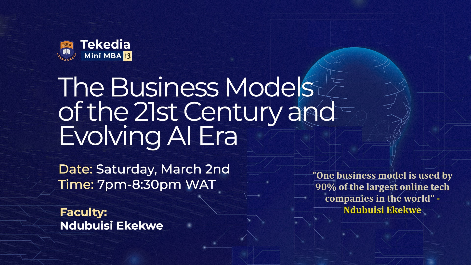 “One business model is used by 90% of the largest online tech companies ...