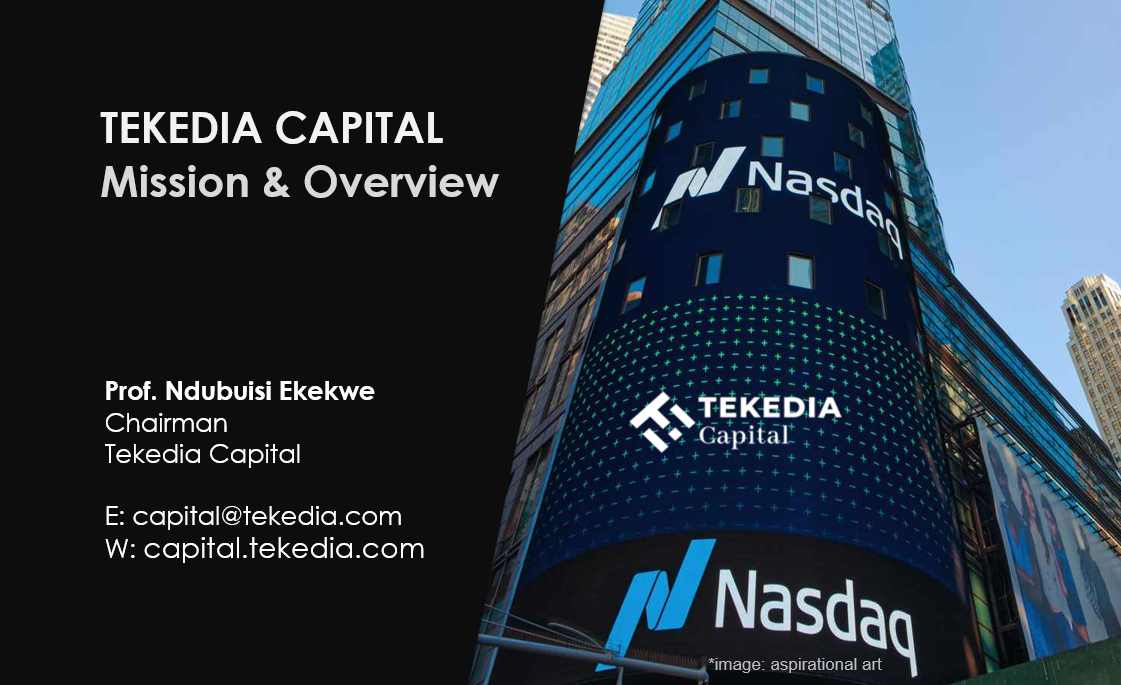 Tekedia Capital – Mission and Overview - Tekedia