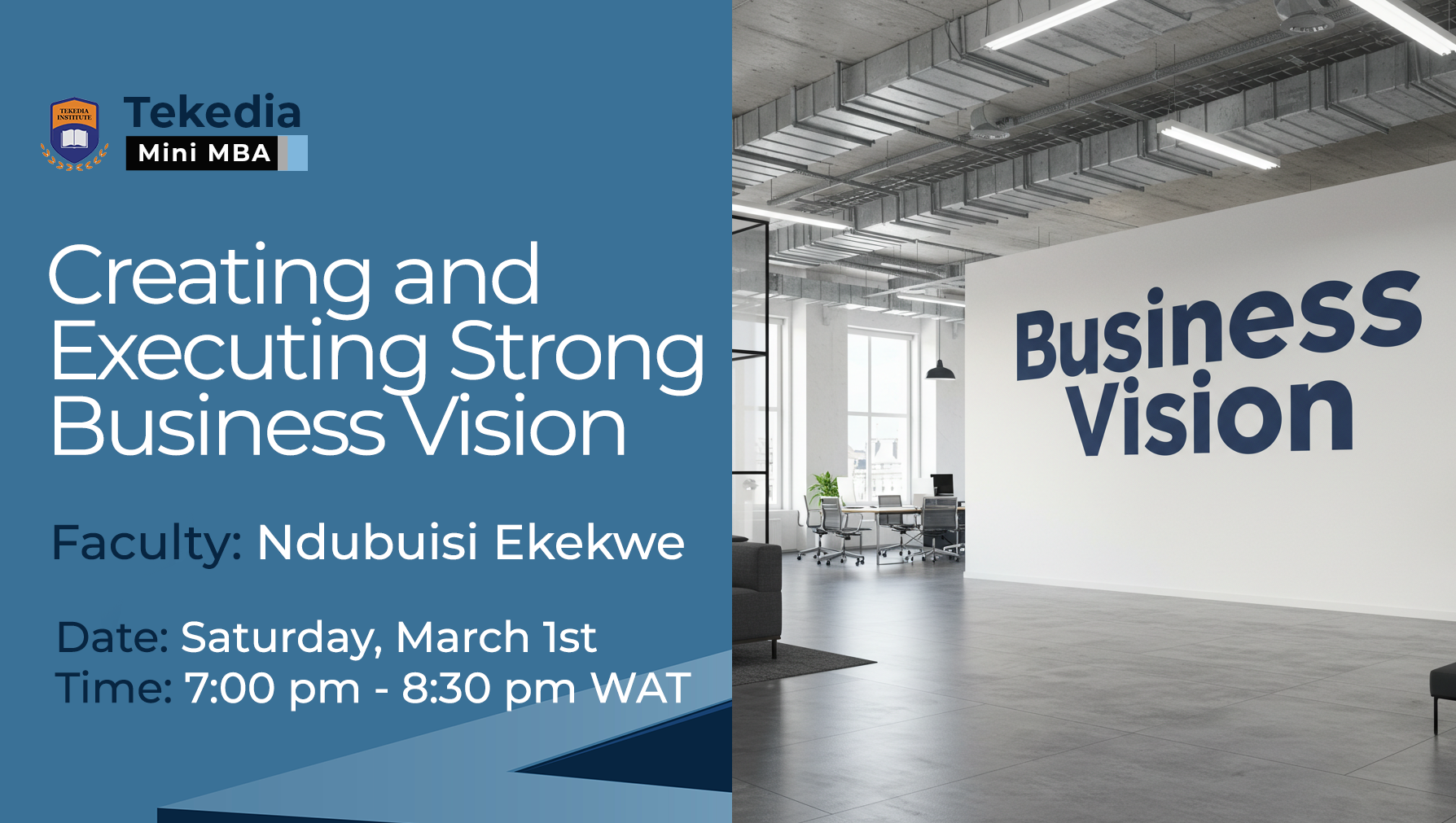 Creating and Executing Strong Business Vision – Tekedia Mini-MBA - Tekedia