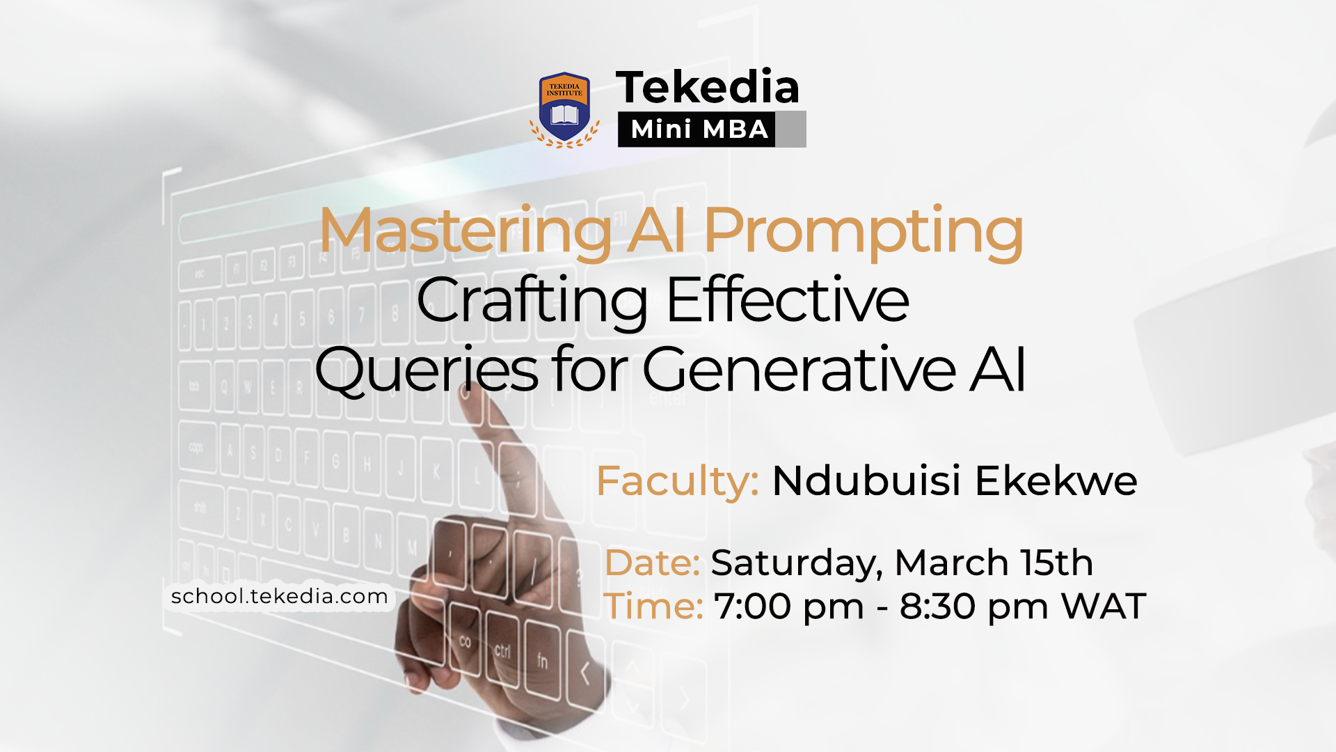 Mastering AI Prompting: Crafting Effective Queries for Generative AI – Ndubuisi Ekekwe - Tekedia
